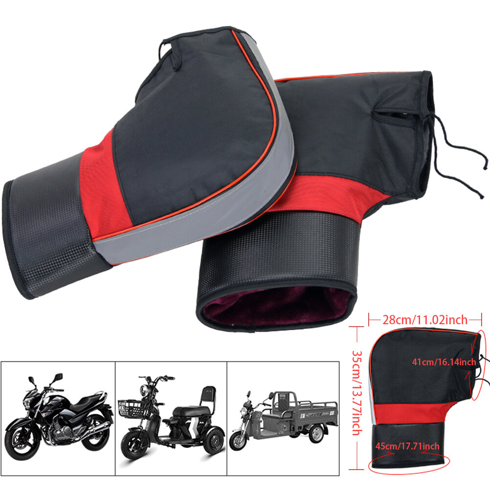 Ветрозащитные перчатки для руля мотоцикла Теплые перчатки для руля мотоцикла Водонепроницаемые перчатки Толстые теплые перчатки для руля