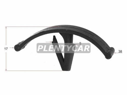 Клипса решетки капота ford/chrysler (1 шт.) Sat STM10804