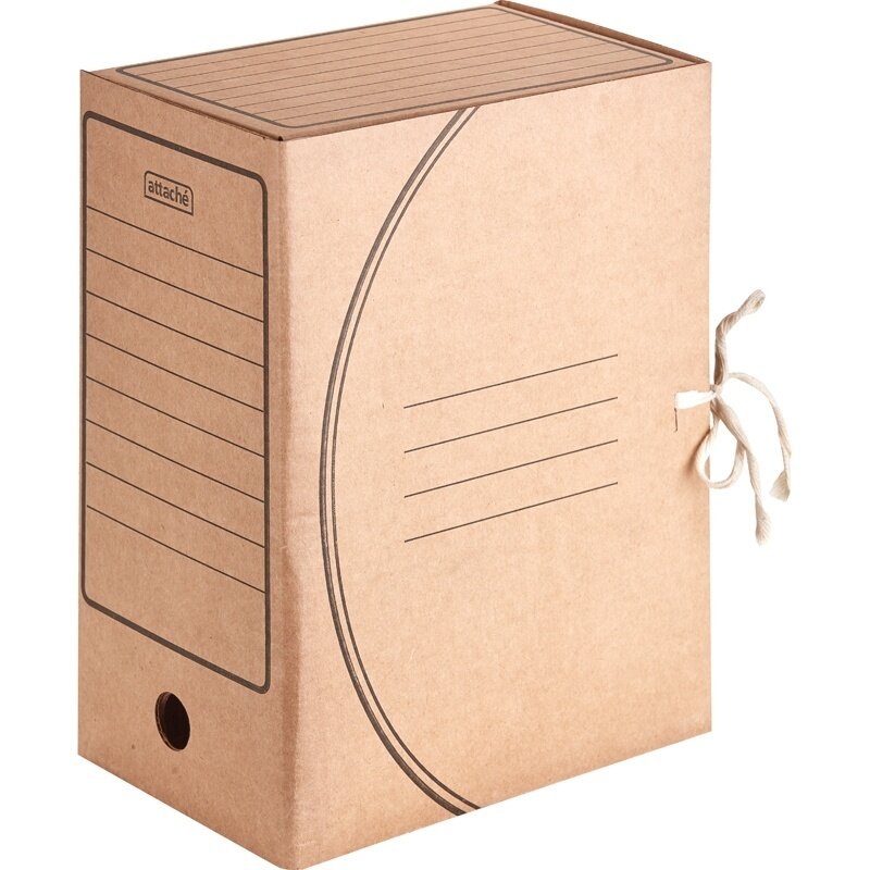 Короб архивный Attache с завязками, Economy, 150 мм, 240х150х330 мм, 5 штук (809768)