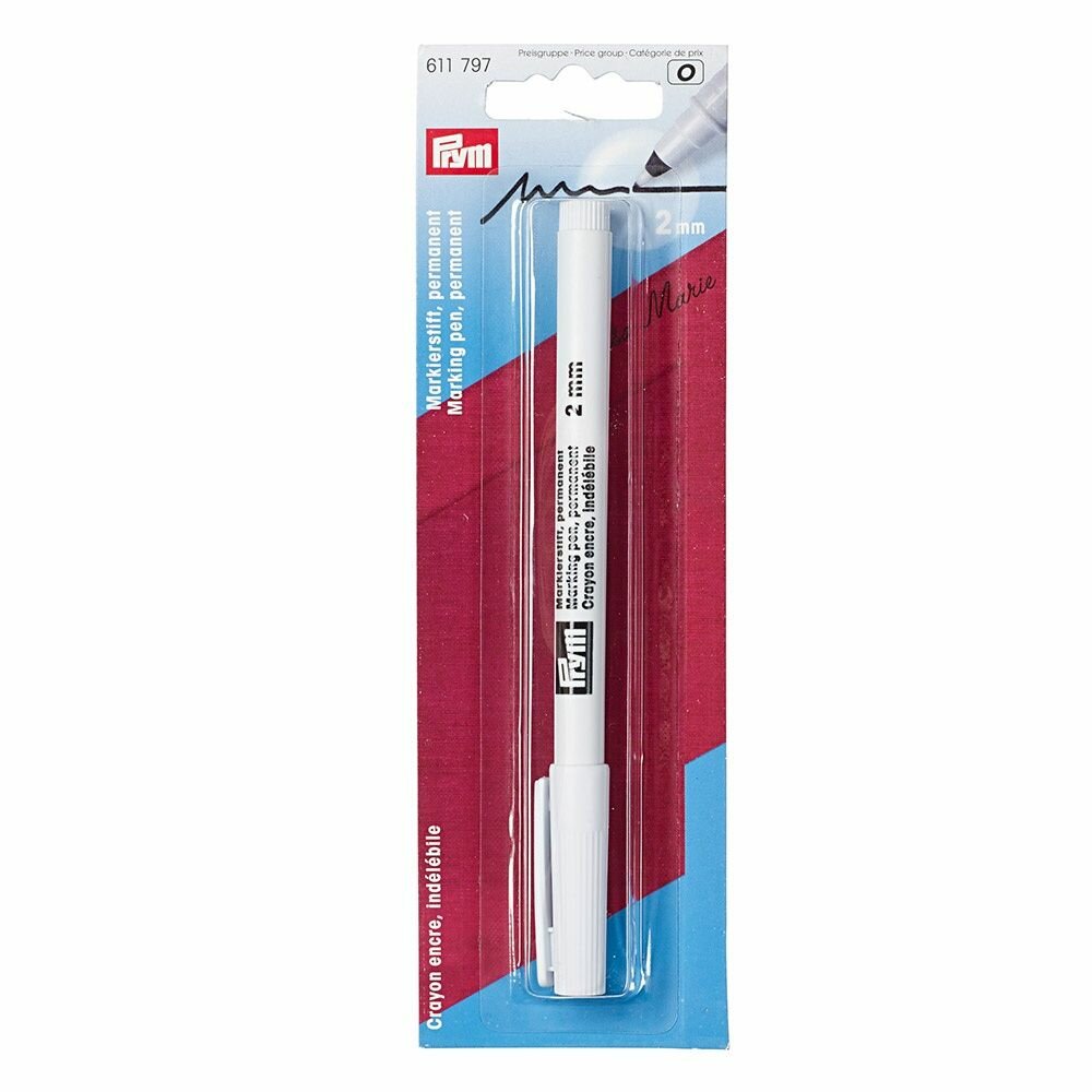Маркер для текстиля PRYM перманентный, 2 мм, черный (PR.611797)