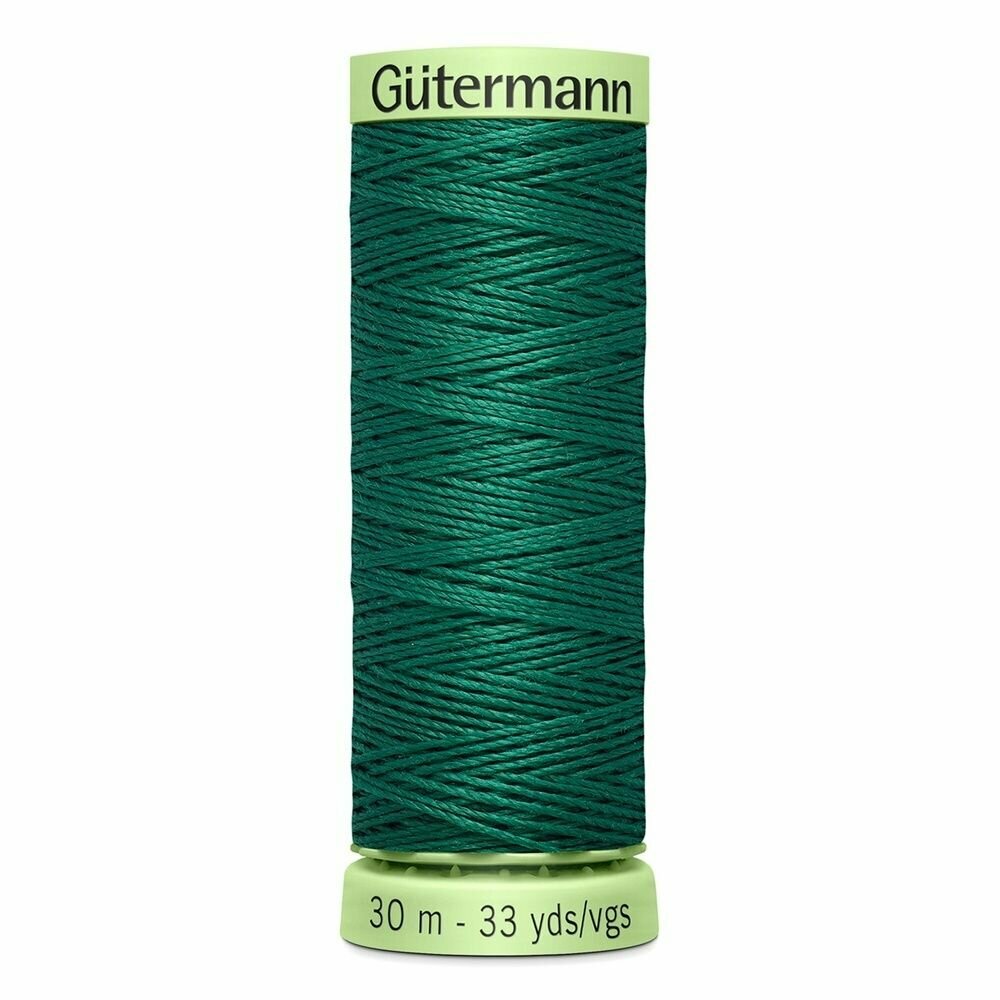 Декоративная нить Gutermann Top Stitch 30/30 м для декоративной отстрочки, 100% полиэстер, цвет 916 галопогосский зеленый, 5 шт (3)
