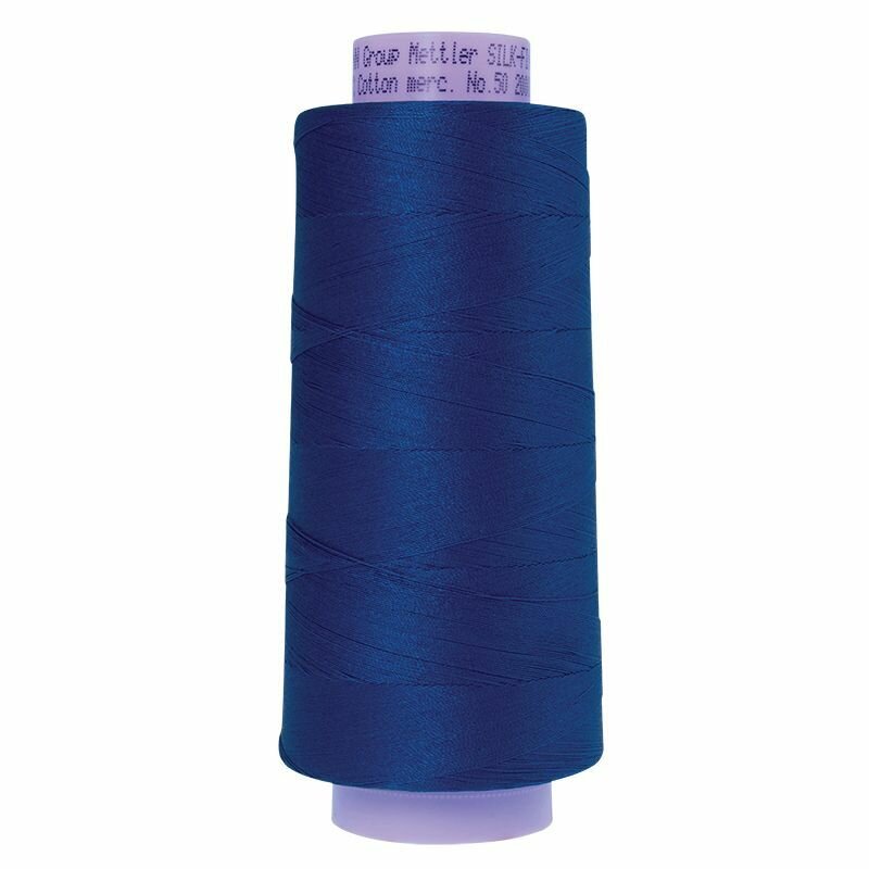 Нить для машинного квилтинга METTLER "Silk Finish", Cotton 50, 1829 м, цвет 1303, Royal Blue