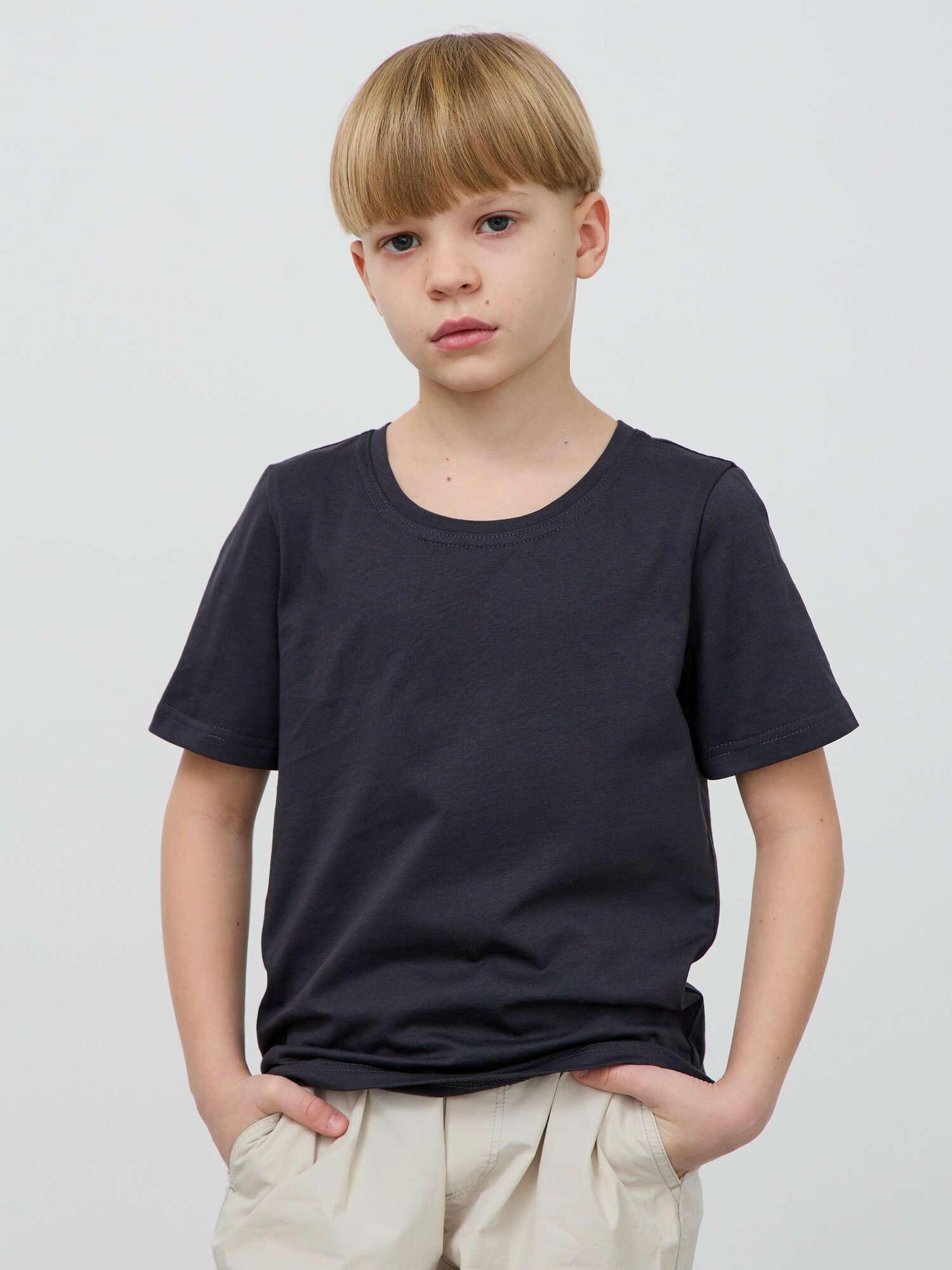 Футболка темно-серый футер