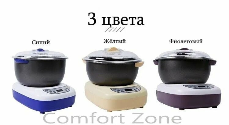 Домашняя тестомесильная машина 5.5л ， Автоматический замес теста с функцией расстойки ，Синий цвет — фото 1