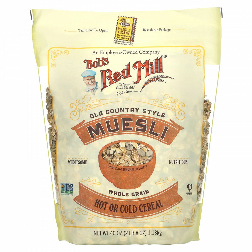Bob's Red Mill, мюсли в деревенском стиле, цельнозерновые, 1,13 кг (40 унций)