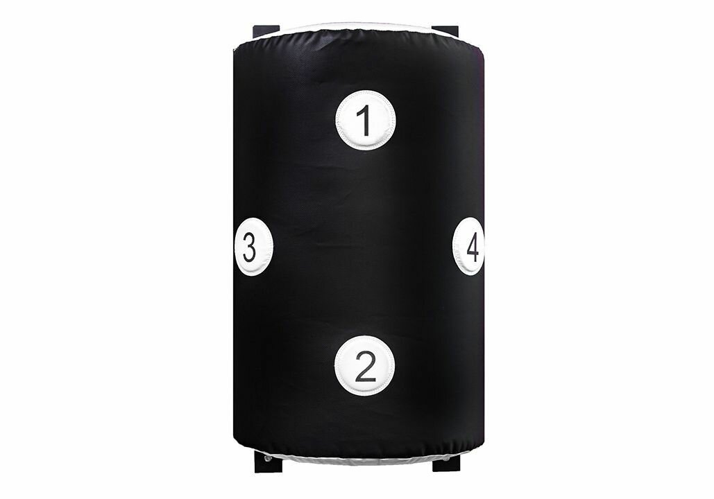 Настенная боксёрская подушка "Полукруг" SportPanda 70х40х22 см