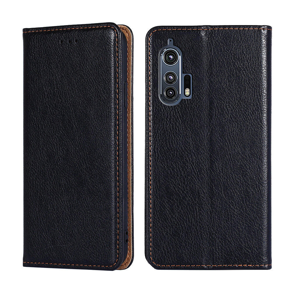 Чехол-книжка MyPads для Motorola Edge Plus (2020) / Моторола Эдж Плюс 2020,(черный)