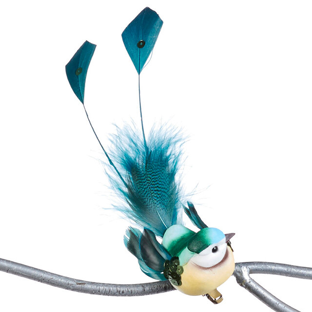 Елочная игрушка Птичка Колибри Тера - Novi Ligure 13 см, клипса, Goodwill (Гудвилл), MC40316-2