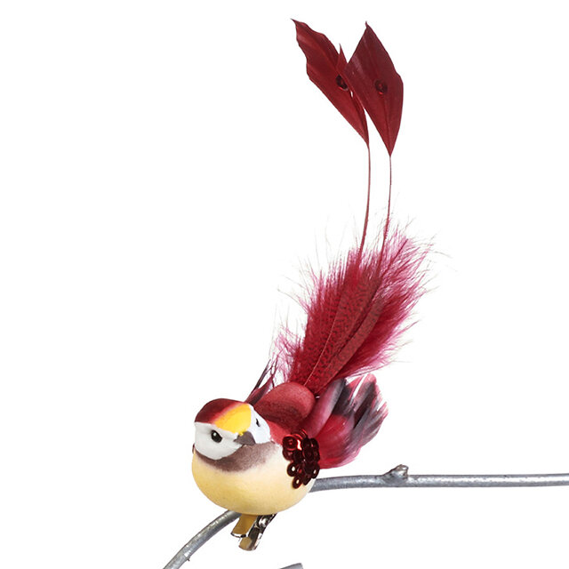 Елочная игрушка Птичка Колибри Шерри - Novi Ligure 13 см, клипса, Goodwill, MC40316-1