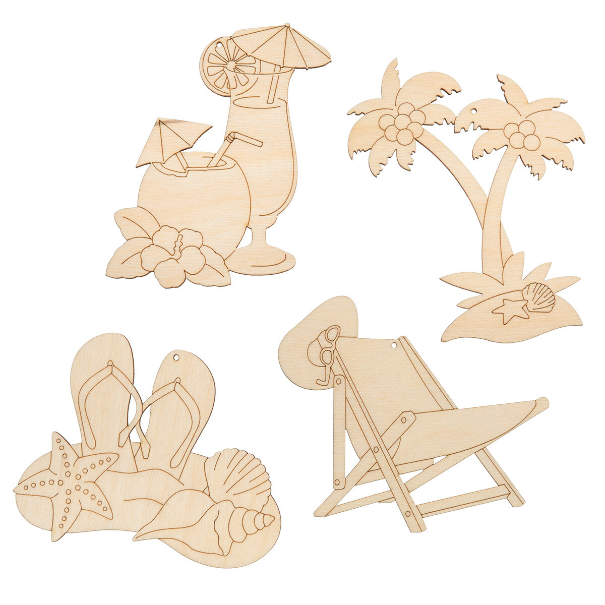 Mr. Carving ВД-1222-PT41 Заготовка для декорирования набор подвесок Отпуск 1 из фанеры