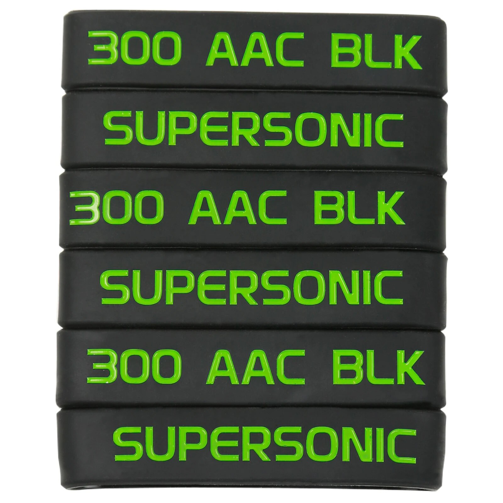 Ленты для маркировки 300 AAC BLK/Supersonic Green, 6 шт.