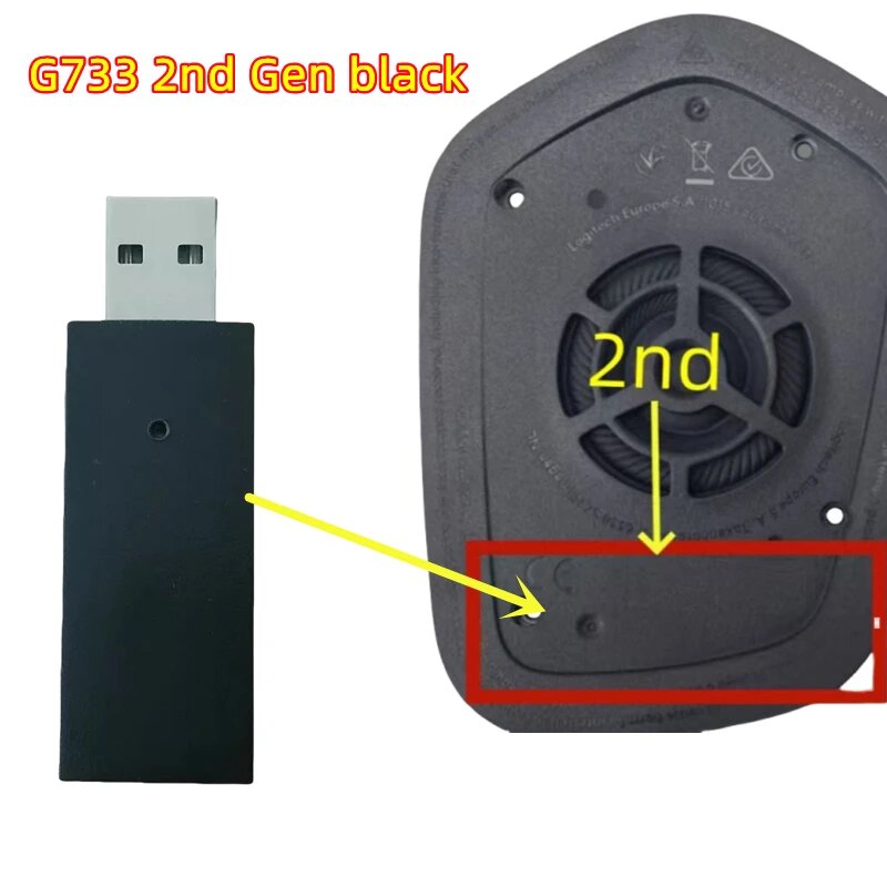 Беспроводной адаптер для гарнитуры Logitech G733 G733 2nd Gen black