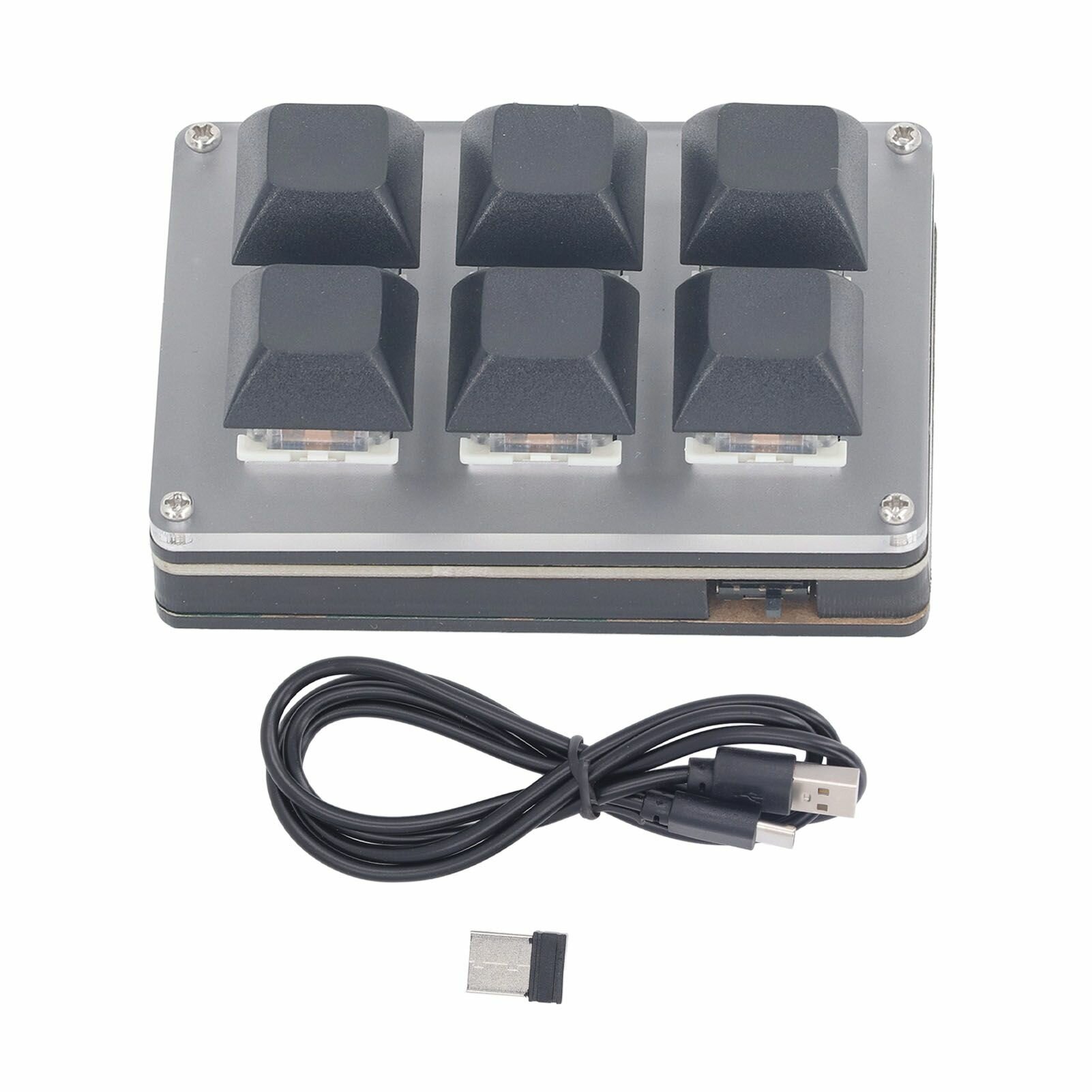 6-кнопочная механическая клавиатура (USB/BT/Type-C) для одноручного использования