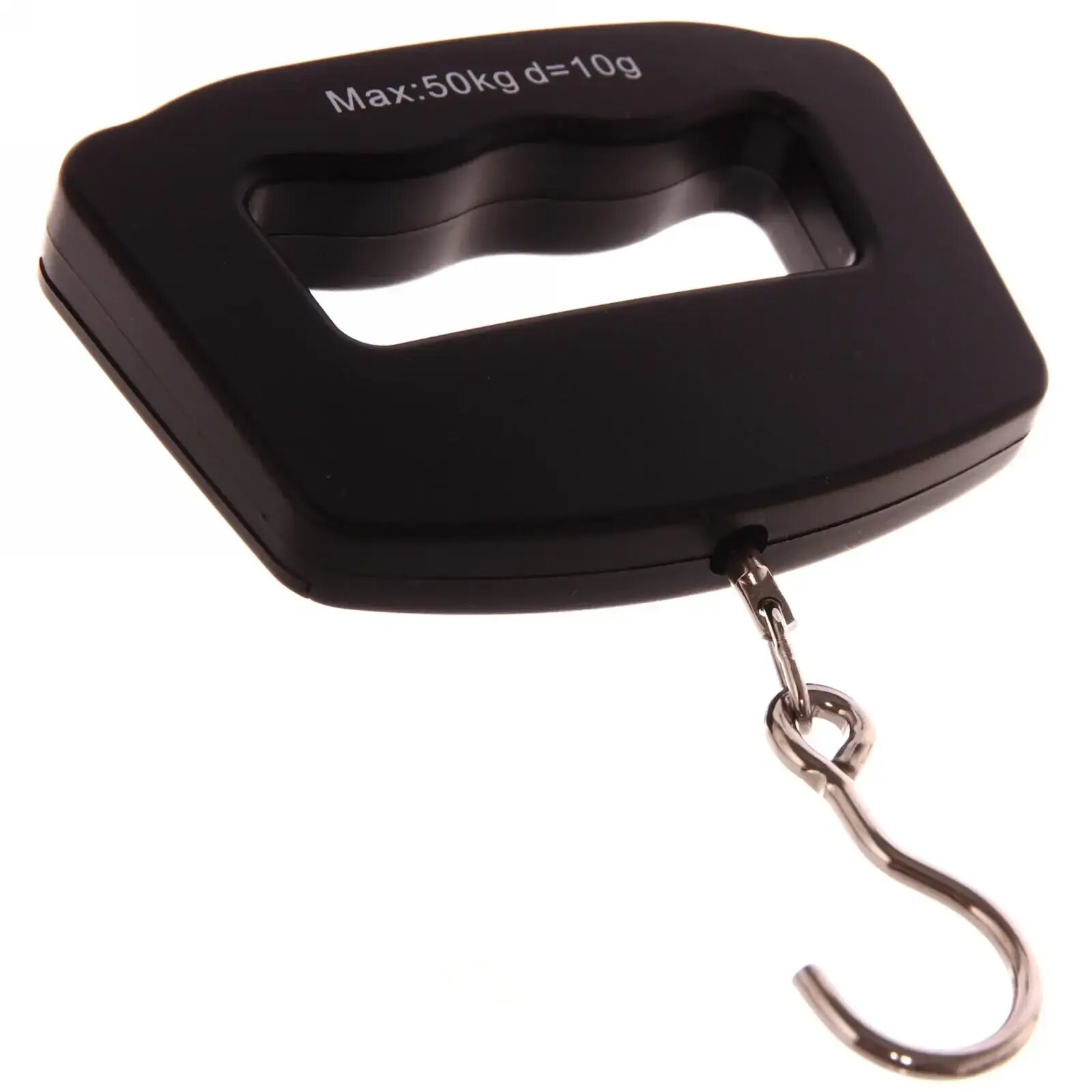 Электронные весы «Багажные» до 50 кг, компактные, черные, 14,5х14,5х3,5 см