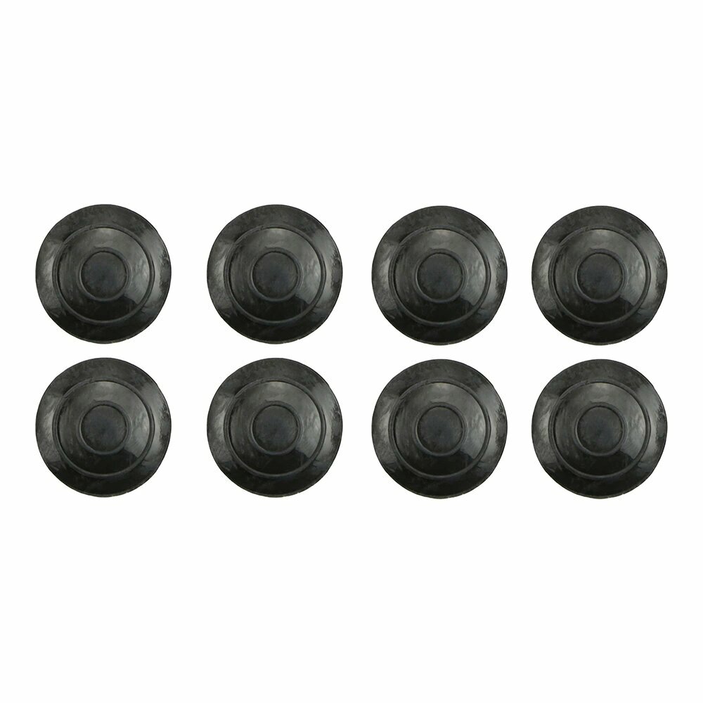 Наконечник для мебельных ножек FIXBERG, круглый, d 12 мм, черный, 8 шт