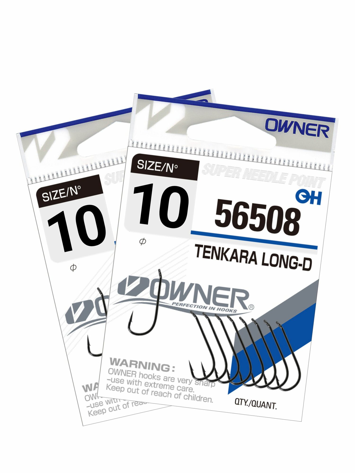 OWNER Крючок Tenkara Long-D №10 10шт 2 упаковки