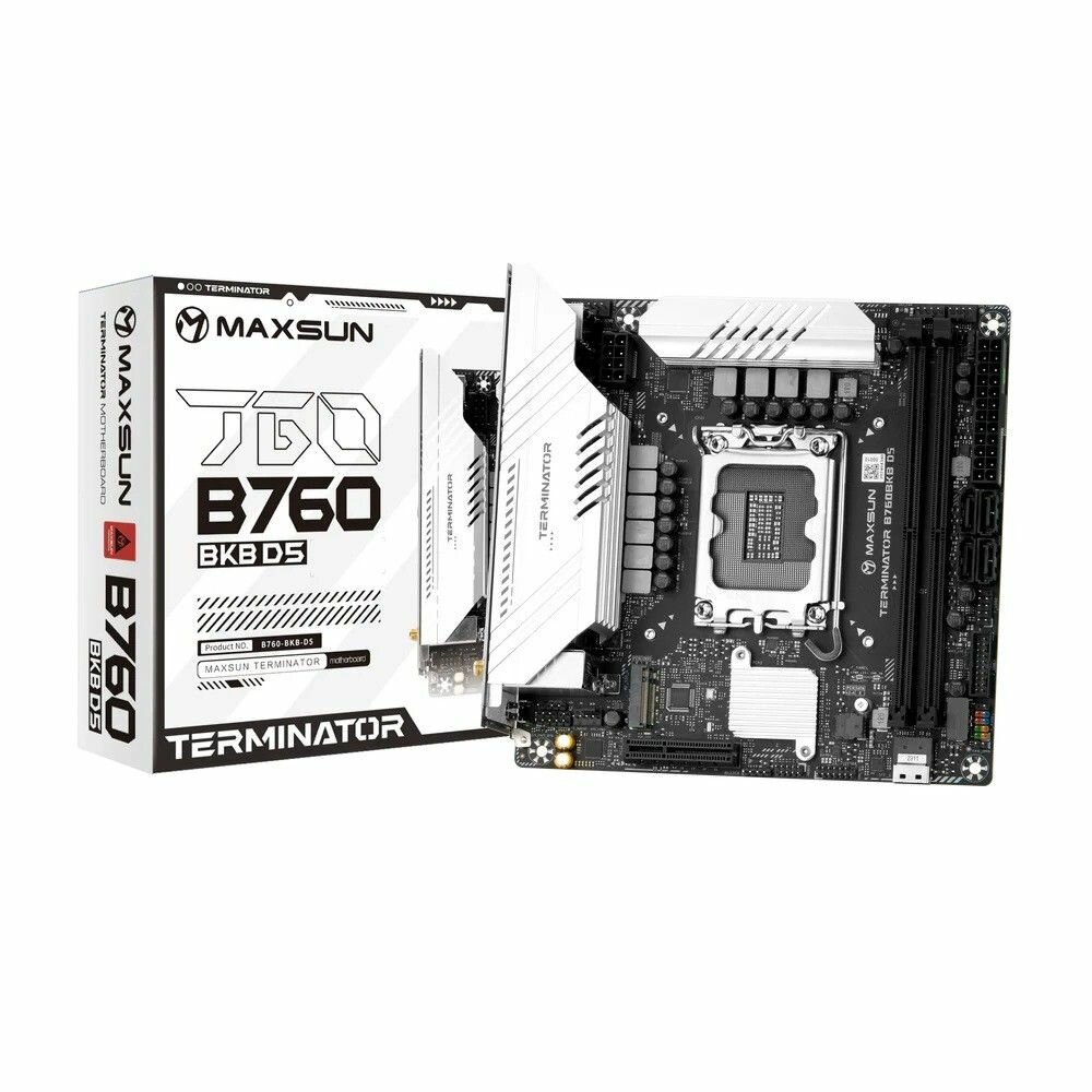 Материнская плата MAXSUN MS - Terminator B760BKB D5 WIFI mini - ITX ГБ