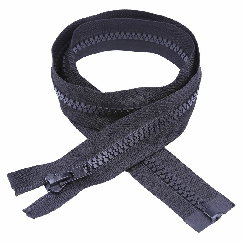 Молния тракторная Т8, 90 см, 1 бегунок темно-серая, для верхней одежды и сумок, 5 шт.