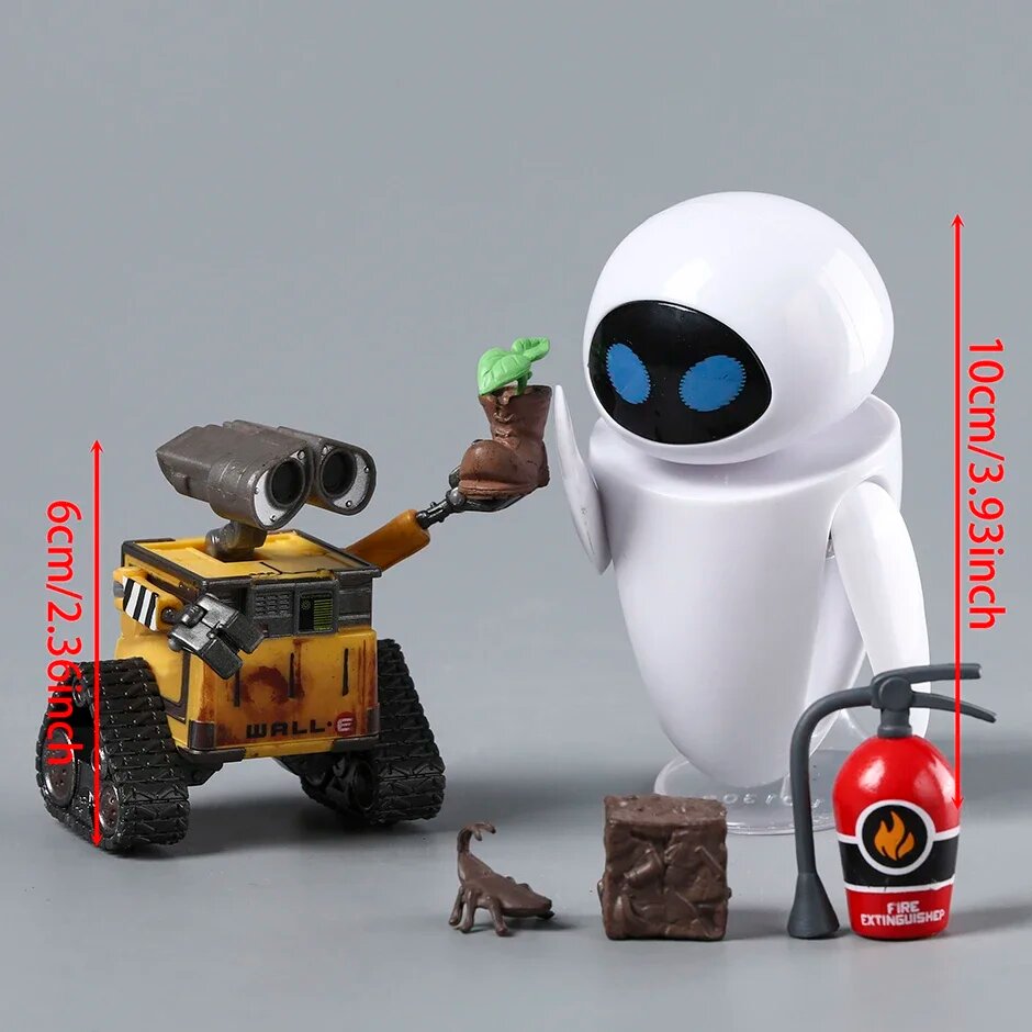 Фигурки Wall E и EVE 6-10cm no box