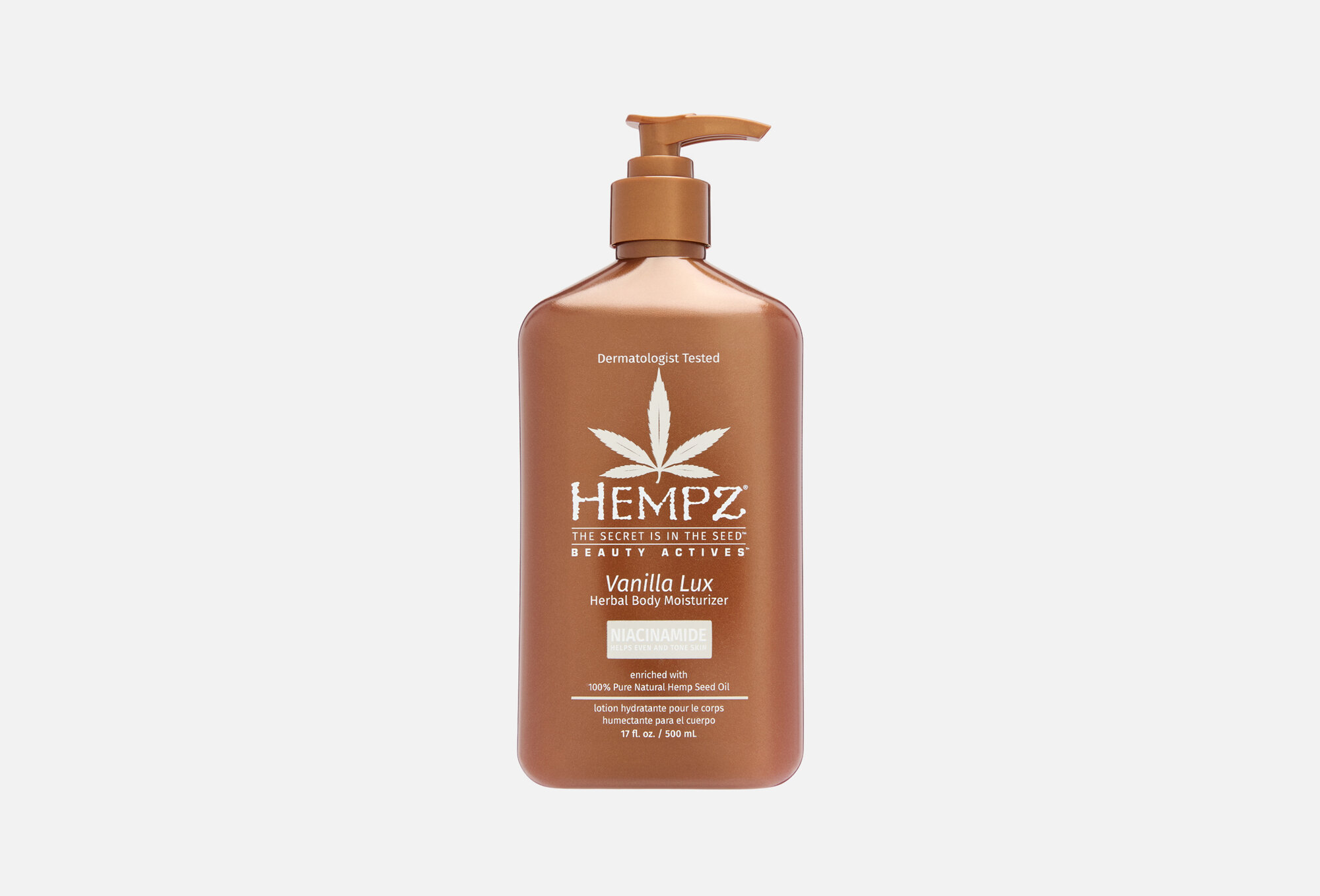 Увлажняющее молочко для тела HEMPZ Vanilla Lux 500 мл