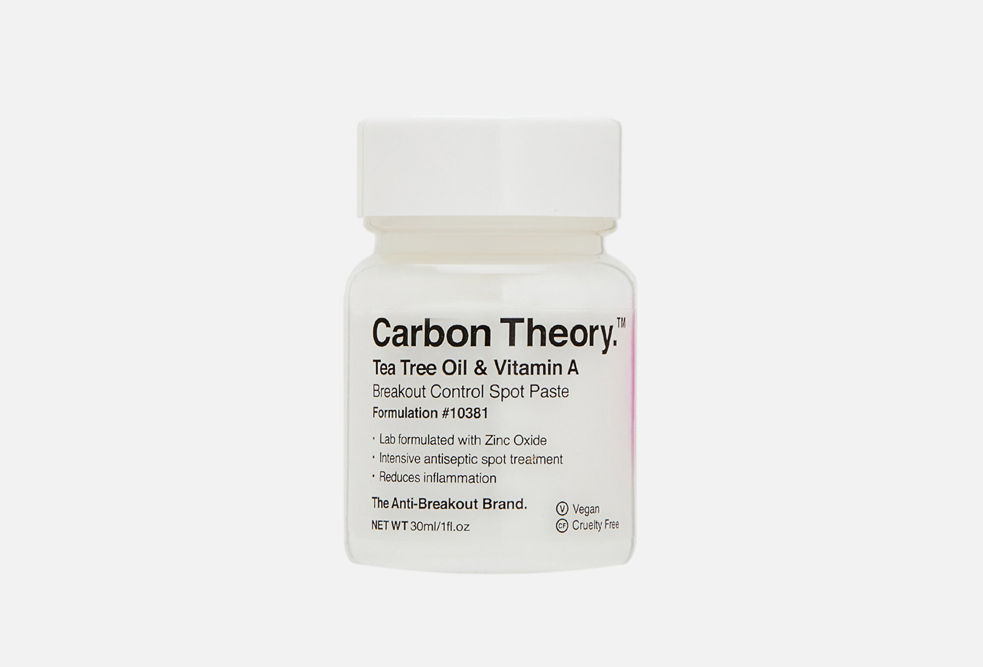 Паста против воспалений CARBON THEORY Tea Tree Oil & Vitamin A Breakout Control 30 мл