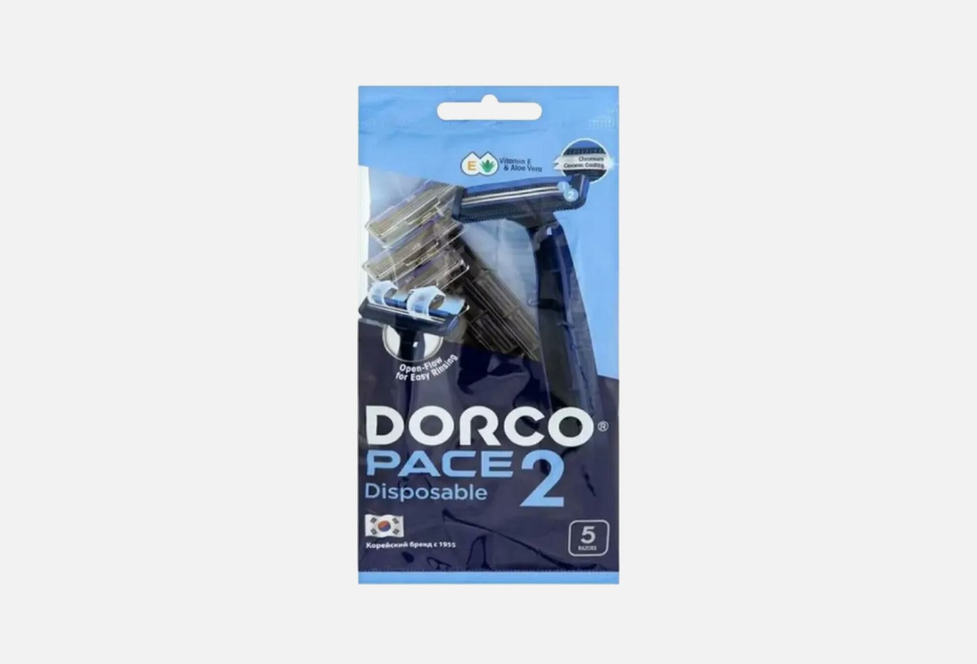 Одноразовые станки для бритья DORCO Pace 2 Disposable