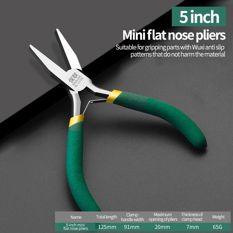 Мини-плоскогубцы из углеродистой стали 5 дюймов Flat pliers