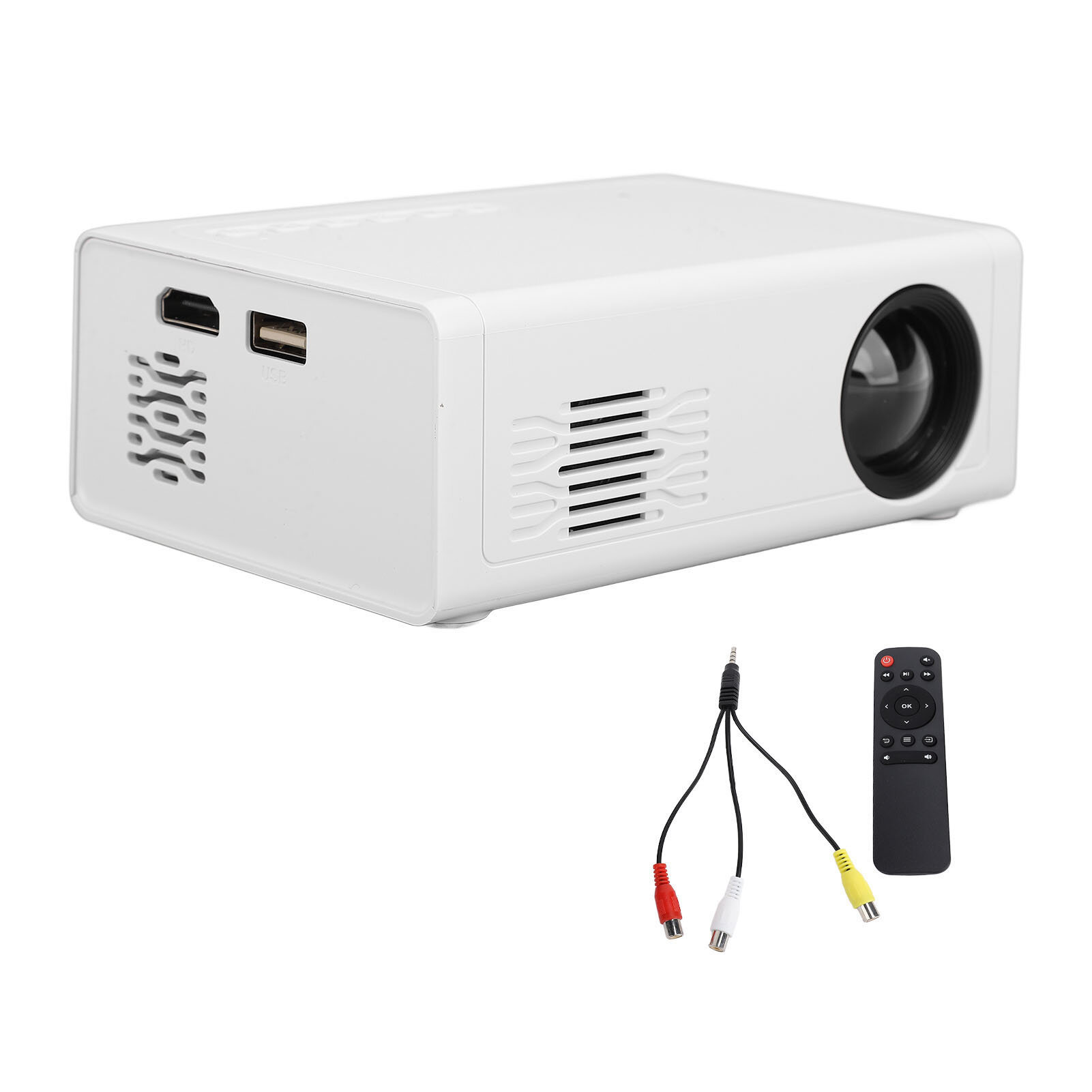 Portable Projector 1080p HD USB Видеопроектор фильма с мультимедийным интерфейсом HD