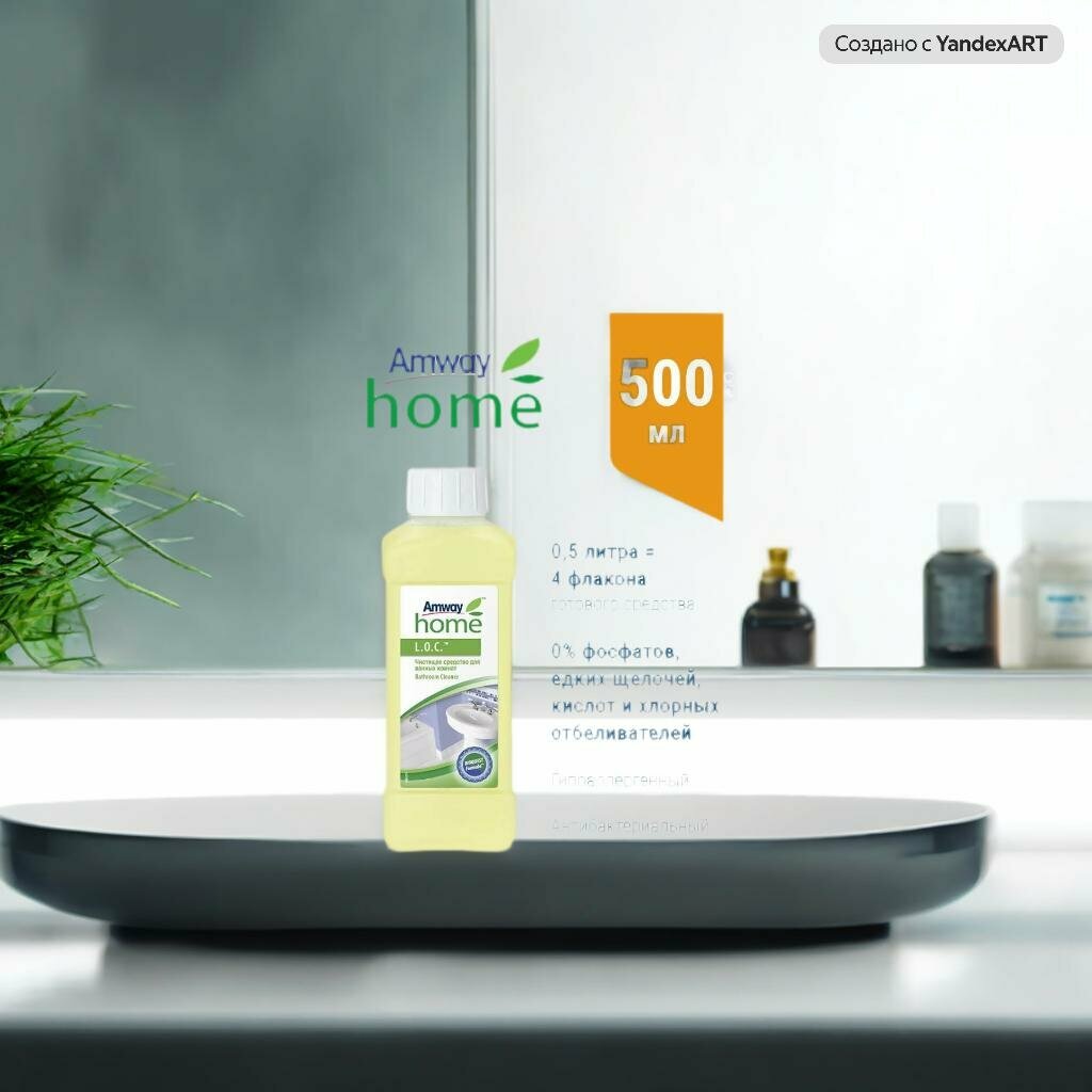 Чистящее средство Amway L.O.C, для ванных комнат, антибактериальное, гипоаллергенное