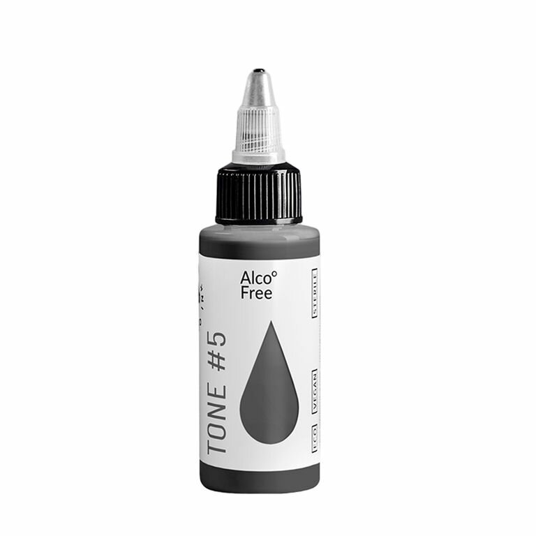 Краска для тату серая GREY PASTEL DARK SET - TONE #5 Gallery Tattoo Ink, 50 мл