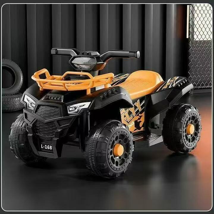 Электроквадроцикл для пляжа, вездеходная конструкция, шины нескользящие, для детей 2-6 лет