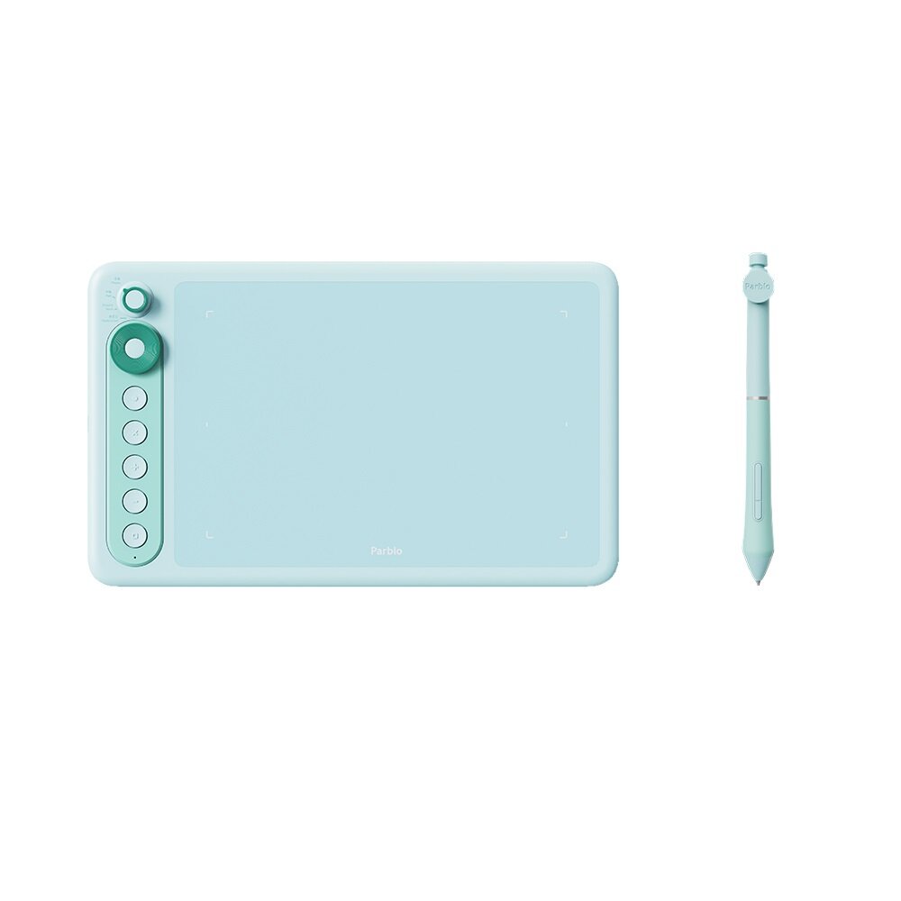 Графический планшет Parblo Intangbo X7 Drawing Tablets, цвет Зелёный