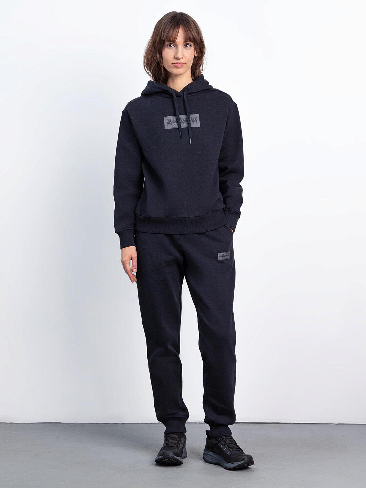 Худи NAPAPIJRI Box Logo Hoodie, 1 шт., размер 48-50, , черный — фото 1