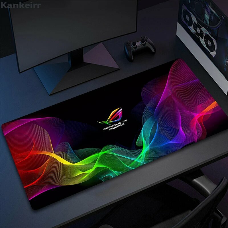 Коврик для мыши Asus Rog Black Mause, коврик для мыши в стиле аниме, игровой компьютерный стол, коврик для мыши, ковер для ПК, аксессуары для геймера, коврик для мыши, скоростной резиновый коврик