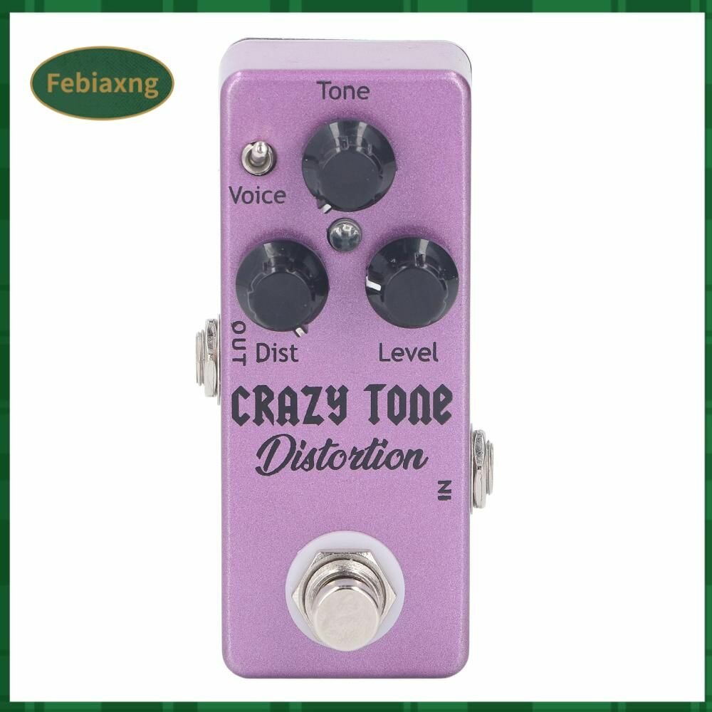 Педаль искажения для электрогитары, прочный алюминиевый корпус, для живых выступлений