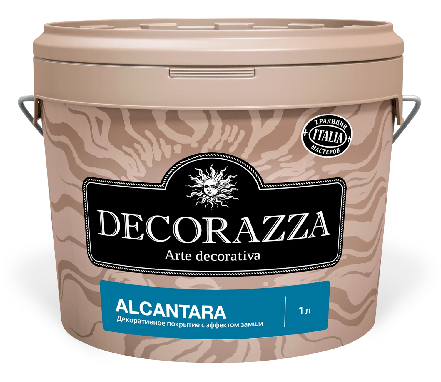 Декоративное Покрытие Замша Decorazza Alcantara 1л ALC 039, Имитирующее Натуральную Кожу / Декоразза Алкантара.