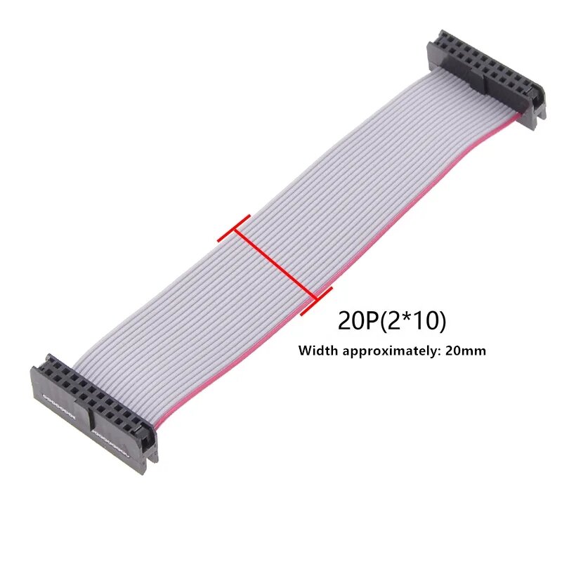 Arvin FC2.0 серый ленточный кабель JTAG 10см-1м 10cm, 2X10 20P