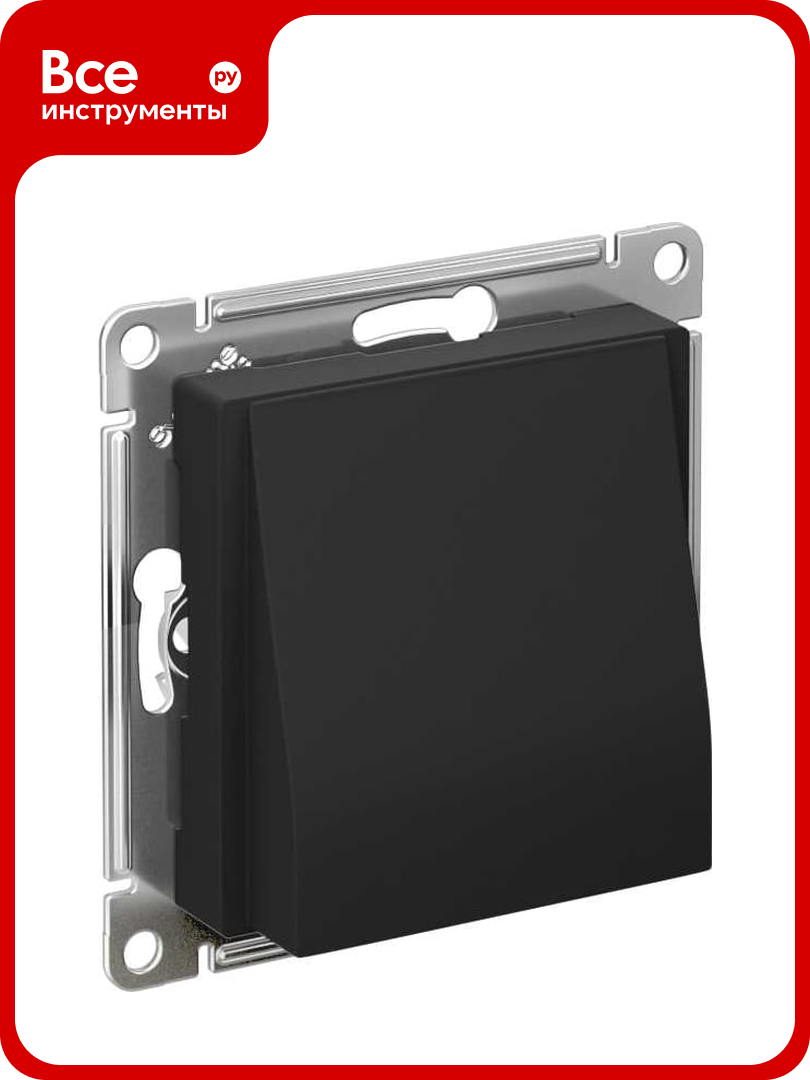 Вывод кабеля Systeme Electric (Schneider Electric) Atlasdesign механизм, карбон ATN001099