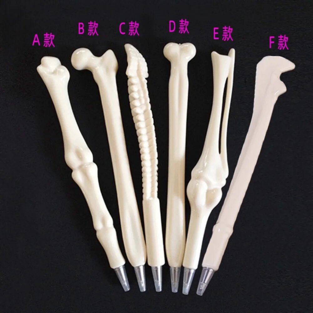 Шариковые ручки MOONBIFFY череп, пластик Синий, Random 1pcs