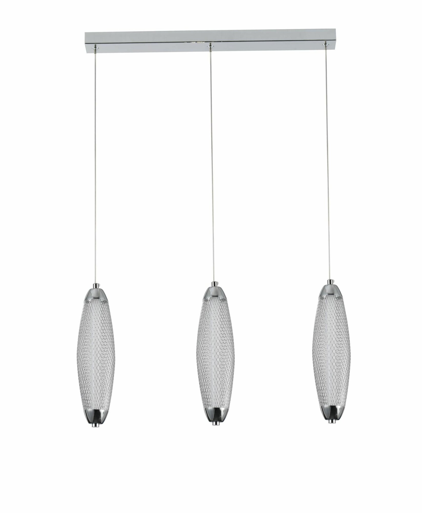 Светильник подвесной росток 2667/3HT 3x8W LED 6000К d500 h1000 цвет хром