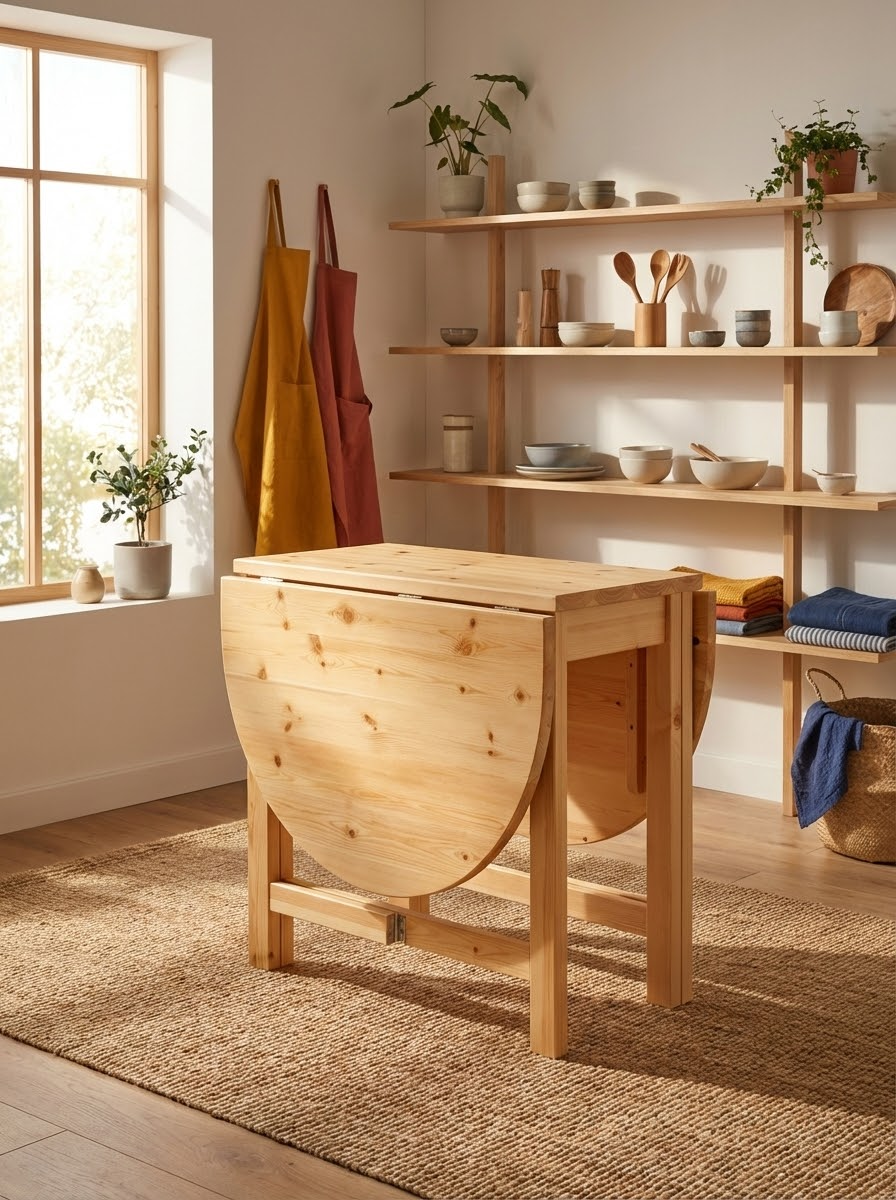 Стол "Клаффи-М" для кухни и гостиной, массив сосны, Дом Мебели из Сосны