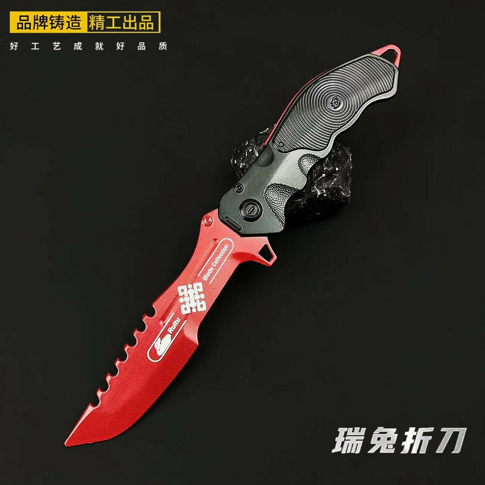 Товары для игры Dark Zone, складной нож Rui Rabbit, граффити, острое лезвие, бабочка, складная модель из сплава, фигурка, игрушка для творчества