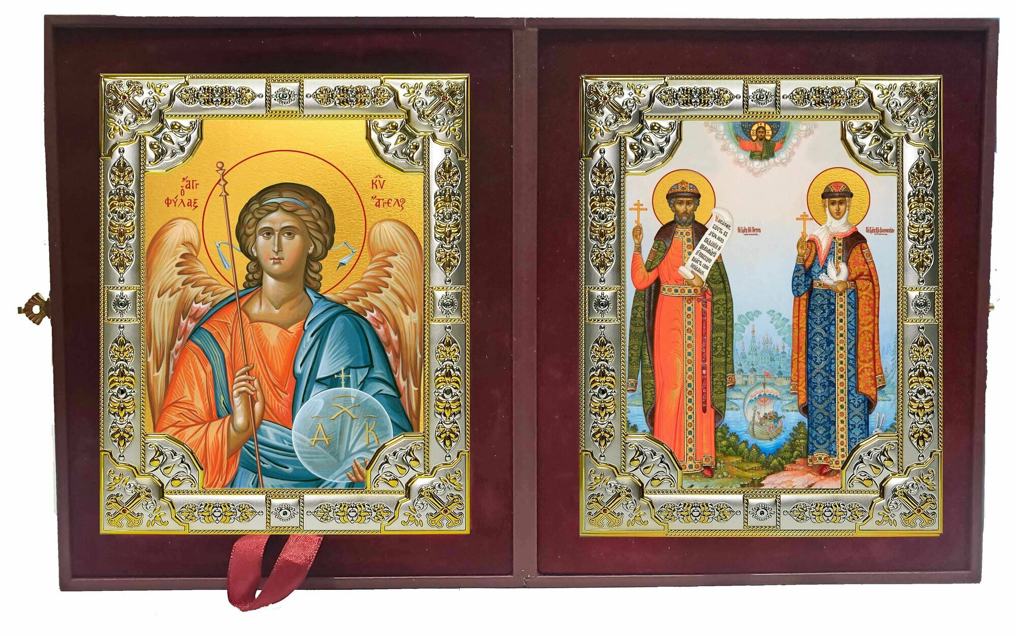 Икона Петр и Феврония святые благоверные князья