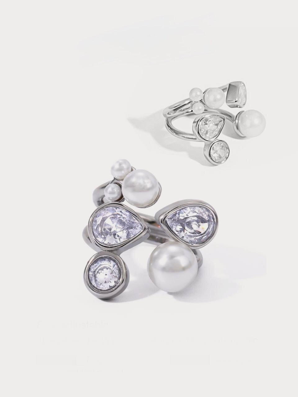 Кольцо, жемчуг имитация