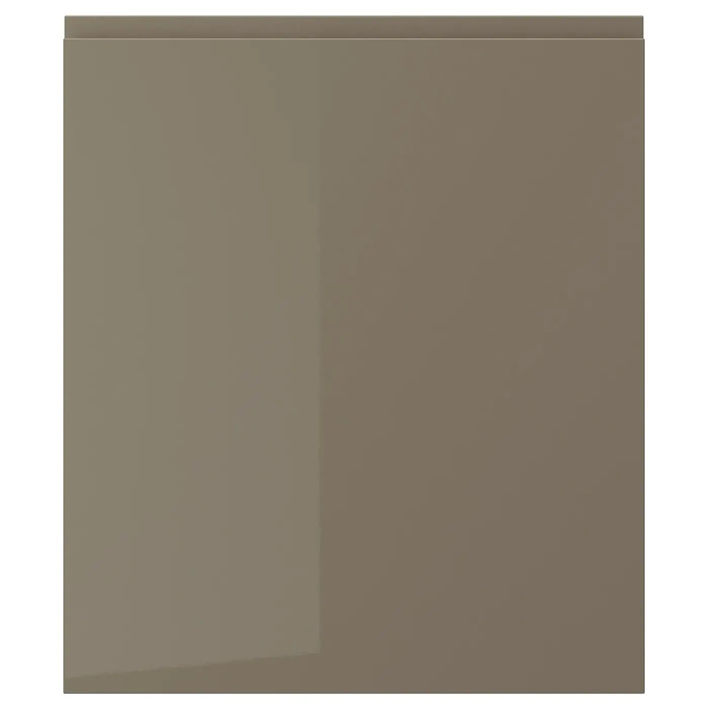 Дверь VOXTORP, высокий глянец темно-серый-коричневый, 60x70 см