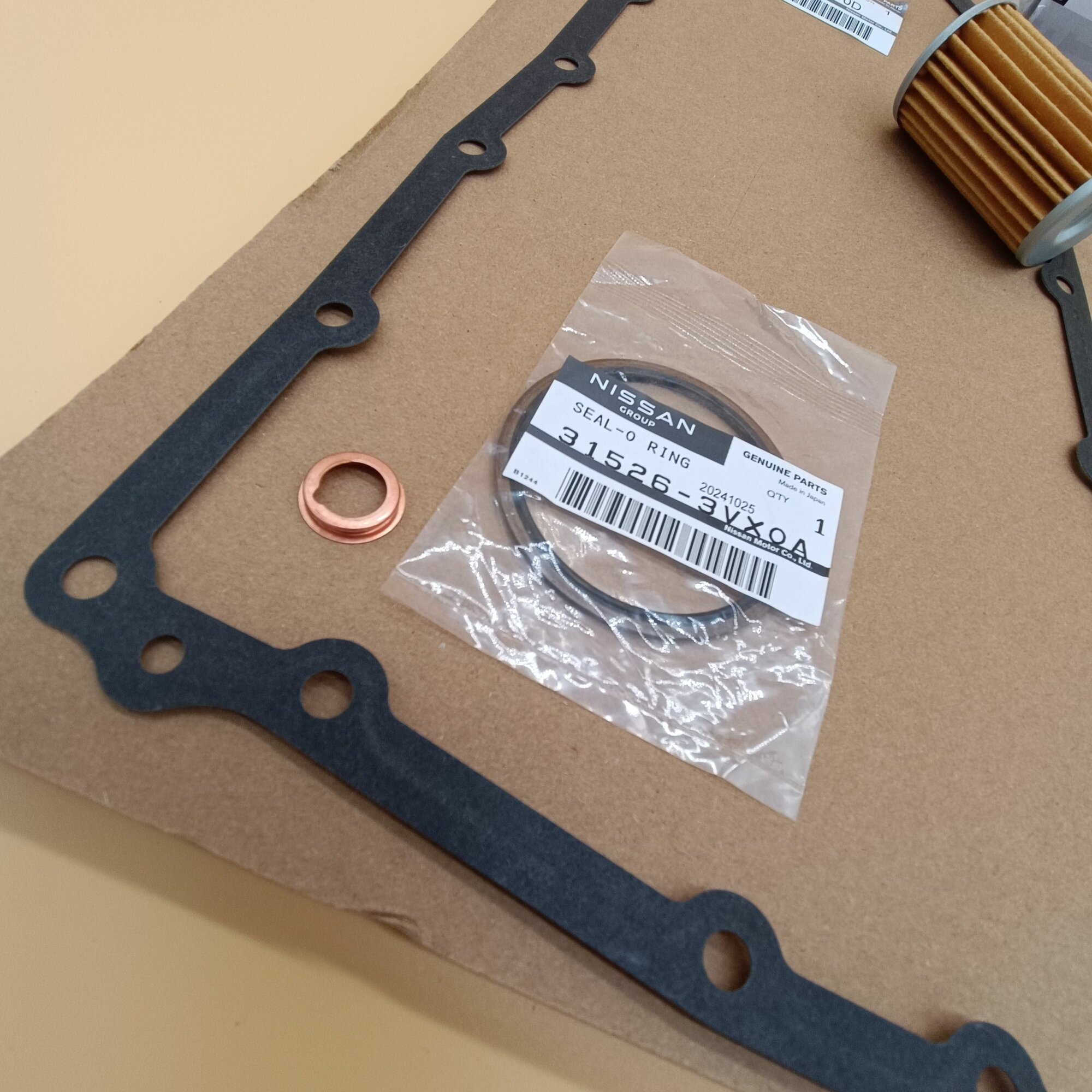 Оригинальный комплект фильтров и прокладок для вариатора JF016E, Nissan X-Trail T32, Teana L33, Qashqai j11, Япония, Версии с 2014 до 2016 года