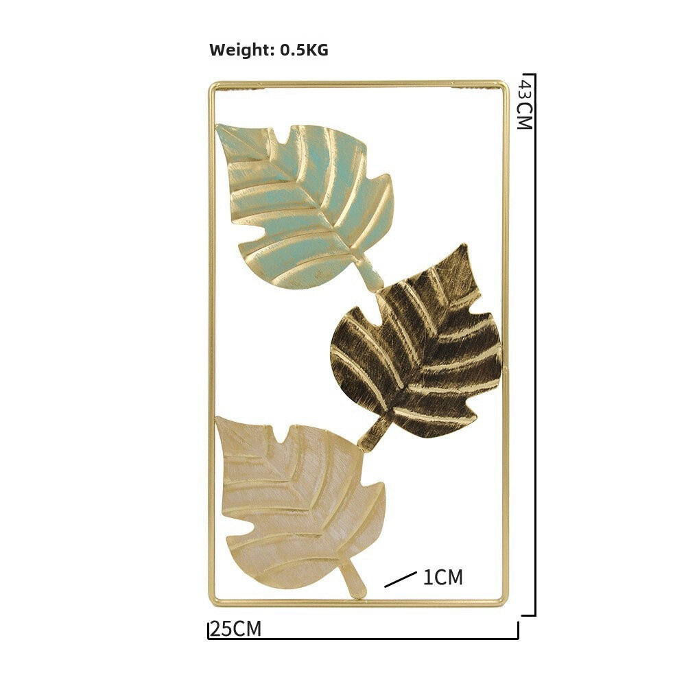 Декоративное Железное Настенное Изделие для Телевизионной Фонари, Скандинавский Цветковый Декор Настен (C)