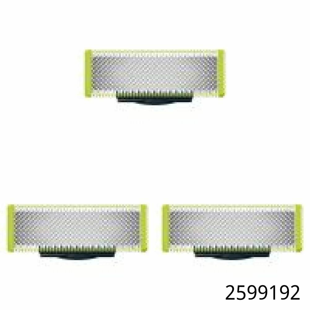 3 шт. Сменные лезвия Philips OneBlade QP230/50 и One Blade Pro, Насадки для триммера, Кассеты для электробритвы Филипс