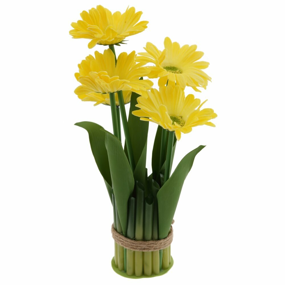 Цветочная композиция "Гербера", L17 W16 H30 см