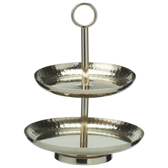 Фруктовница двухъярусная Baroque Silver 21 см, Koopman, A67102880